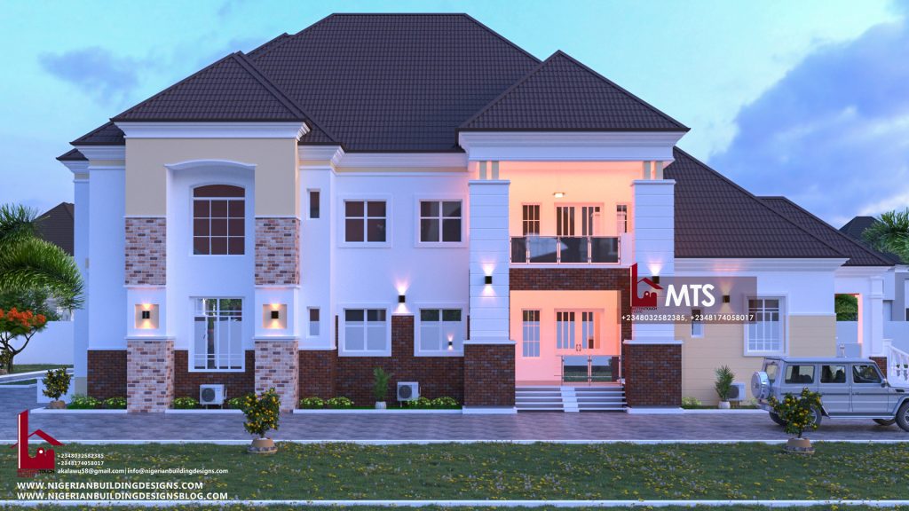 8 BEDROOM DUPLEX (RF D8002B) – NIGERIAN BUILDING DESIGNS