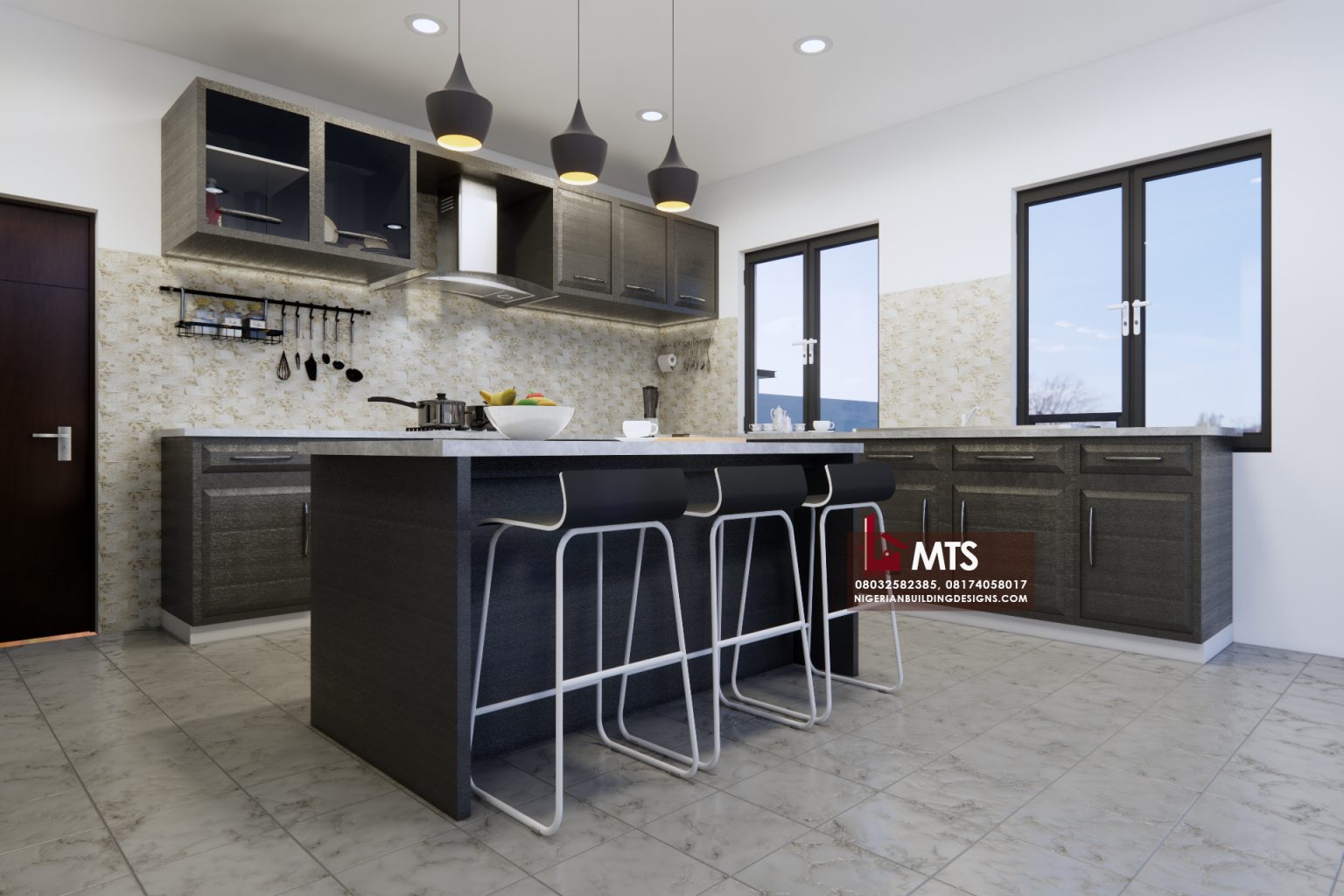 KITCHEN INTERIOR DESIGN (RF KD1003) – NIGERIAN BUILDING DESIGNS