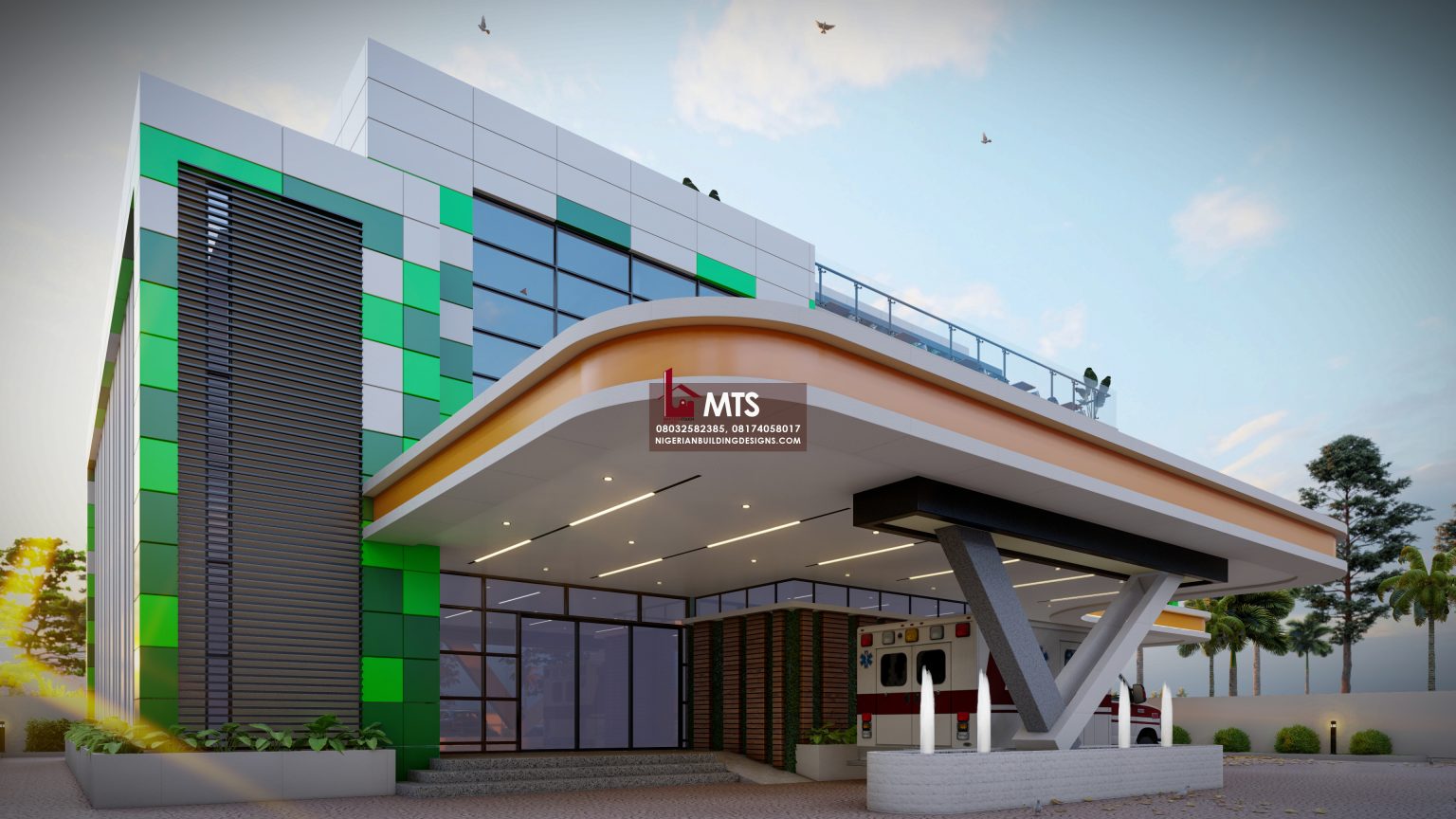 HOSPITAL DESIGN(RF HS1001) – NIGERIAN BUILDING DESIGNS